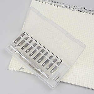 DAGIJIRD Back Cover Camera Glass Scraper Tool Removal Smoothing Scraper with 10 Pieces Replacement Blades for Phone Repair Rear Glue