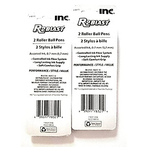R2 Blast Gel Rollerball 0.7mm Colored Gel Pen Set: 4 Items Including Gel Pens in the Following Colors: Green/Red/Pink/Purple (4 Pens Total)