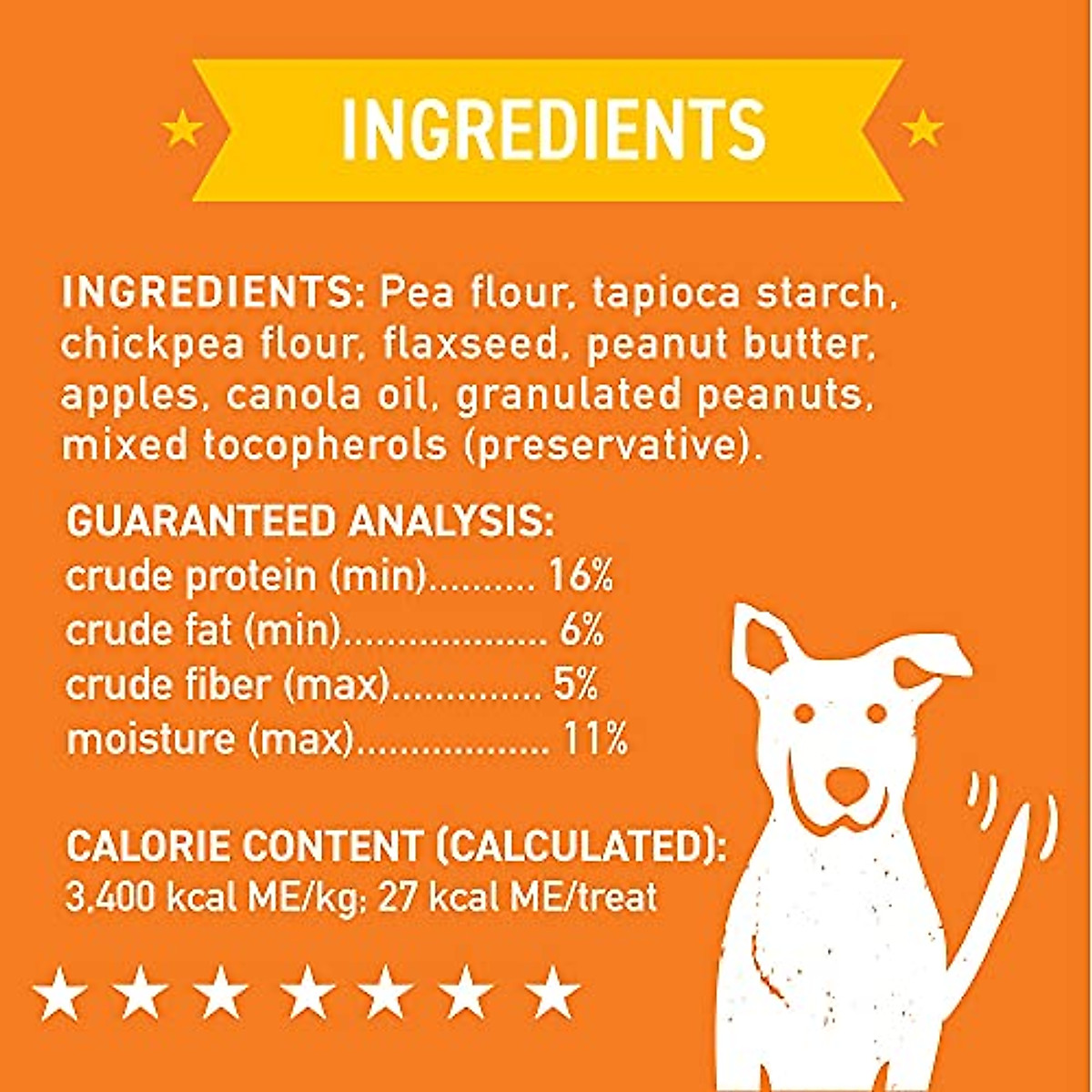 Cloud Star Corp, Wag More Bark Less Grain Free Oven Baked Peanut Butter & Apples Dog Biscuits