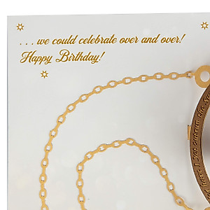 Harry Potter Time Turner Pop-Up Birthday Greeting Card - If I had a Time-Turner, We Could Celebrate Over and Over - Handcrafted Pop Up Card Gift - For Kids, Teens & Adults - 5 x 7