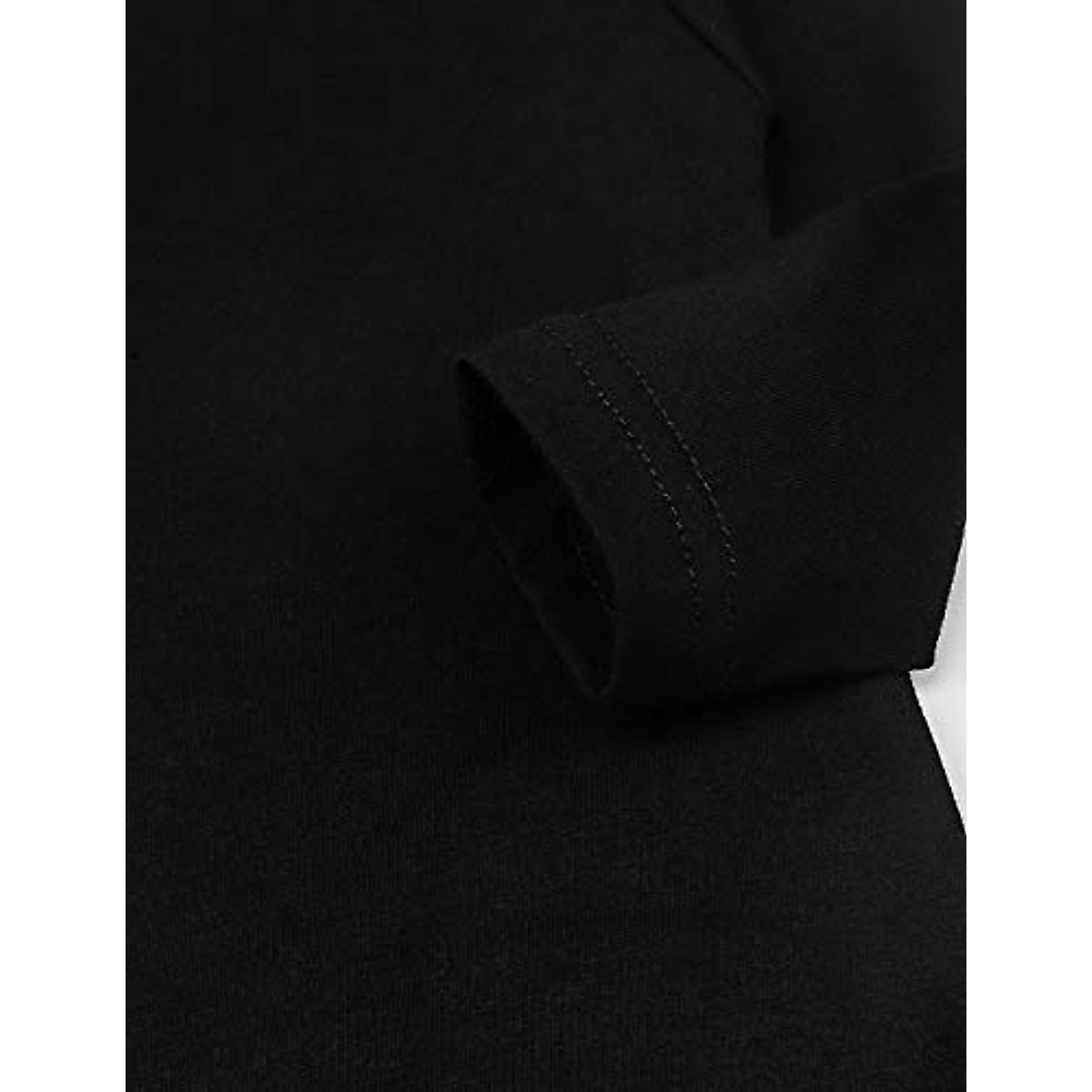 Newborn Baby Boys Girls Romper Toddler One Piece Solid Color Outfits Long Sleeve Hoodie Playsuit Jumpsuits Clothing(12-18M) Black