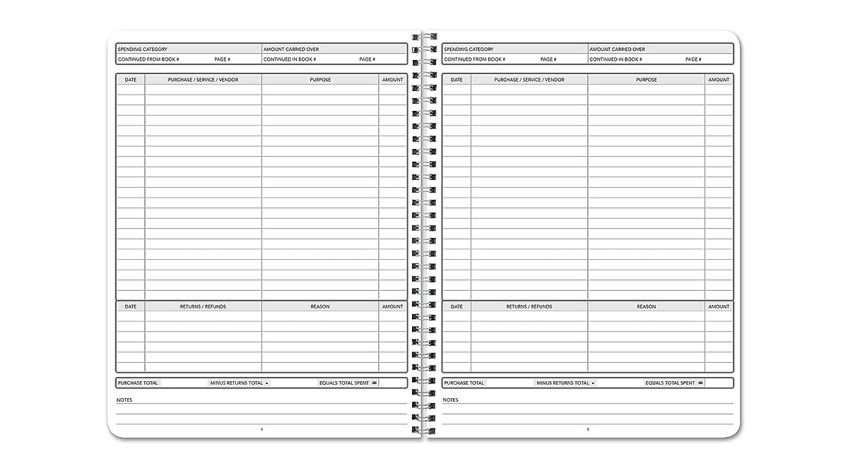 BookFactory Receipt Log Book for Small Businesses