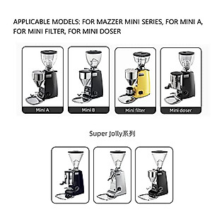 Coffee Grinder Bean Bin for MAZZER Min Series Durable Aluminum Alloy and Silicone Cleaning Tool Accessories