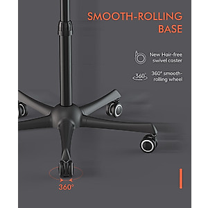 TASALON Ionic Hooded Hair Dryer - 1875W Bonnet Dryer with 3 Temperature Settings - Portable Standing Dryer for Home and Salon