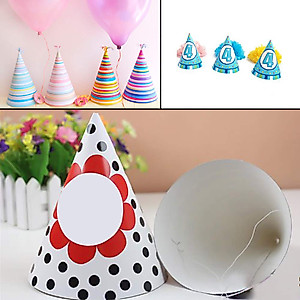 Weoxpr 40 Pieces White Party Hats for Kids Birthday, Blank Cones Craft Party Hats Bulk, Plain Paper Hats to Decorate,White Cone Hats for Adults Art DIY Craft Party Halloween Supplies