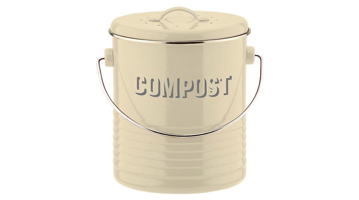 Typhoon Vintage Kitchen Compost Caddy - Cream Eco Bin