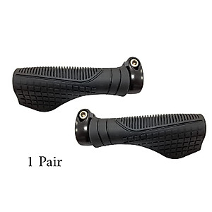 Hafny Bicycle Grips, One Ring Lock on System with Hafny Handlebar Bike Mirrors, Save Space on The Handlebar, Secure Grips and Mirrors with One Ring, Hafny Handlebar Bike Mirrors Grips HF-700