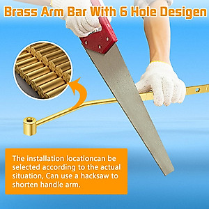 Boltigen Universal Front Mount Toilet Handle, Toilet Trip Lever Handle Replacement with Stainless Steel Flapper Chain, White Toilet Tank Flush Handle Lever