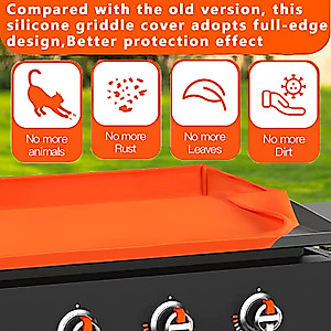 Silicone Griddle Mat, 【Upgraded Full-edge】Griddle Top Covers for Blackstone 28'', Heavy Duty Food Grade Silicone Griddle Cover,Protect Your Griddle All Year Round