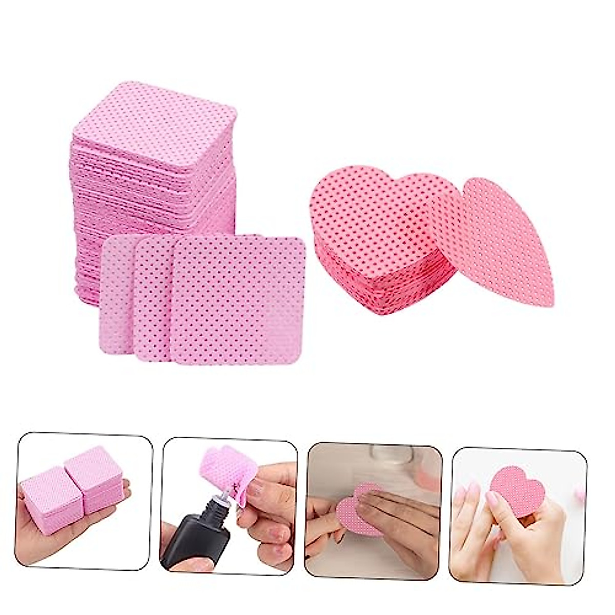 Paint Stripper Gel 400 Sheets Pads Wipes Polish Nail Remover Removal Makeup Cleaning Supplies