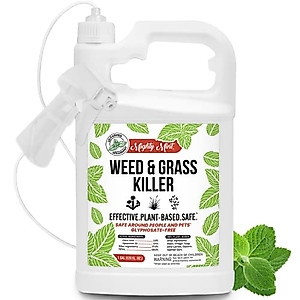 Weed & Grass Killer – Natural Vinegar Weed Killer – for Organic Use – 1 Gallon - Glyphosate Free - OMRI - Shake Well