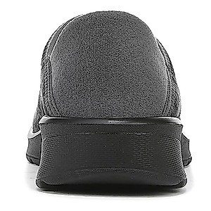 BZees Womens Getaway Slip-On Sneaker Grey Snake Print 6.5 M