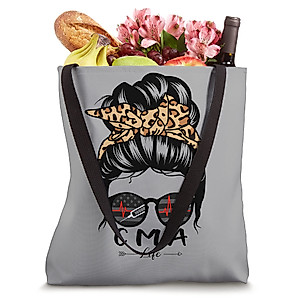 CMA Life Messy Bun Hair Funny Leopard CMA Tote Bag