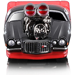 1971 Chevy Camaro Red and Black 1/64 Diecast Model Car by Muscle Machines 15554