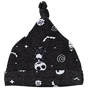 Disney Nightmare Before Christmas Jack Skellington Oogie Boogie Sally Newborn Baby Boys Bodysuit Pants and Hat 3 Piece Outfit Set 3-6 Months