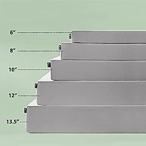 ZINUS Cooling Essential Memory Foam Mattress, Full, White