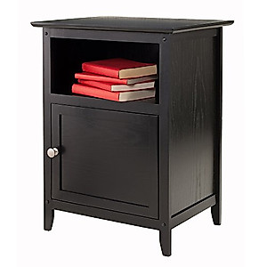 Winsome Wood Henry Accent Table, Black, 19 inches