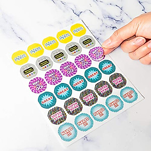 Youngever 3060 Motivational Stickers, Inspiring Planner Stickers, Motivational Encouragement Stickers for Teacher, School, Book, Notebook, Planner, Positive Stickers, 18 Unique Designs