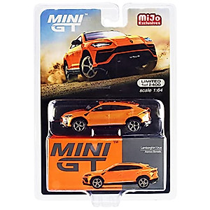 Lambo Urus Arancio Borealis Orange Met w/Sunroof Limited Edition to 2400 Pieces Worldwide 1/64 Diecast Model Car by True Scale Miniatures MGT00360