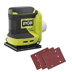 RYOBI ONE+ 18V Cordless 1/4 Sheet Sander (Tool Only), PCL401B, Green