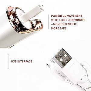 Premium Electric Manicure Pedicure Tool, Rechargeable Nail Buffer and Polisher, Easily File and Shine Fingernails, Toenails for Naturally Beautiful Looking Nails