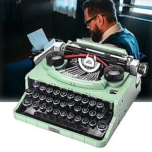PODEC Manual Typewriter Models, Creative Retro Typewriter with Full of Artistic Atmosphere, Mechanical Nostalgia Vintage Typewriter, for Living Room, TV Cabinet, Wine Cabinet, Cafe