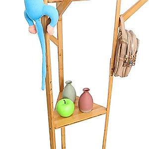 CDYD Natural Hanger Rack Multifunctional Hanger Coat Rack Floor Hanger Hanger