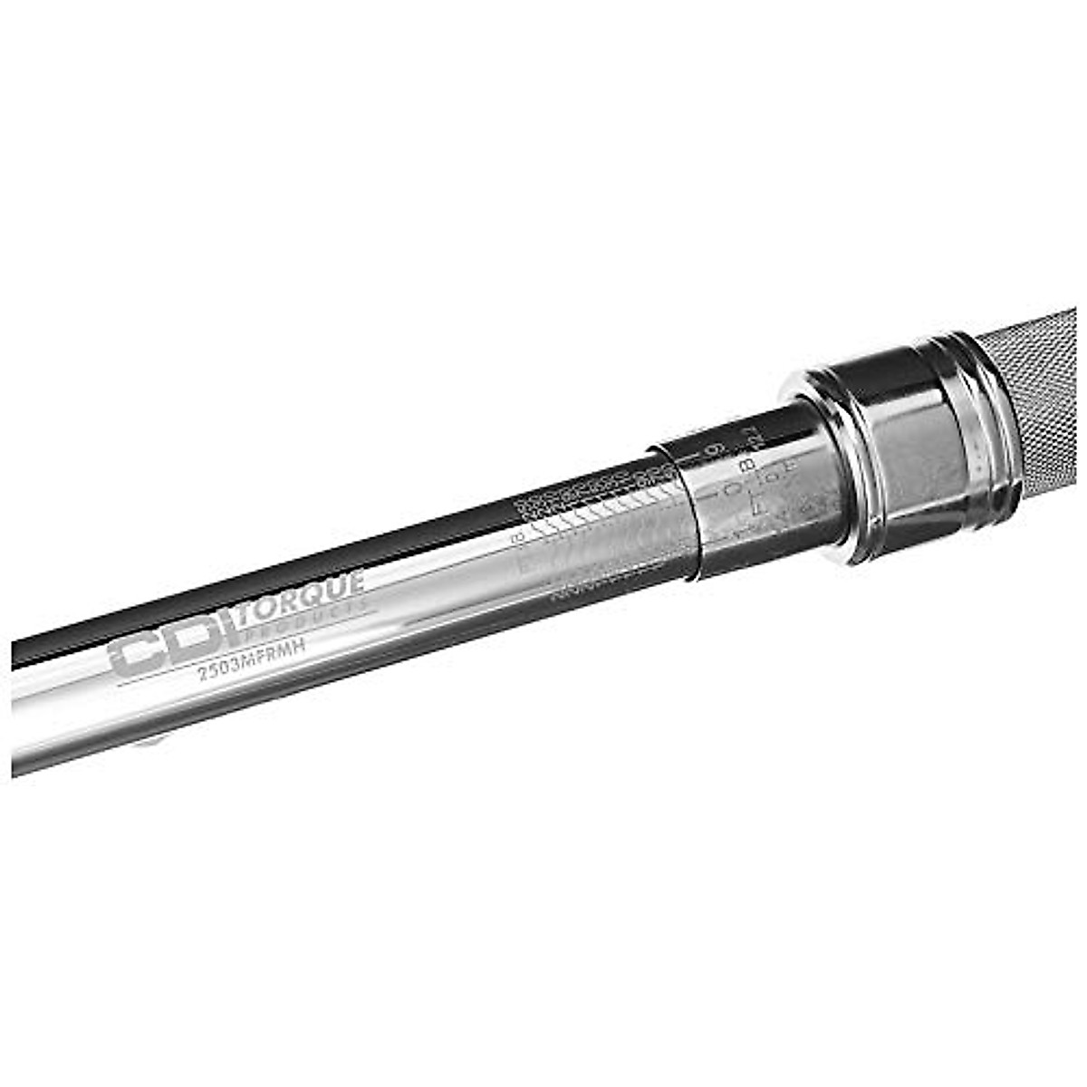CDI 2503MFRMH Dual Scale Micrometer Adjustable Click Style Torque Wrench with Metal Handle - 1/2-Inch Drive - 30 to 250 ft. lbs. Torque Range