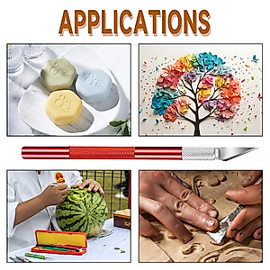 ONIYSUTWO 14 piece craft knife set, precision cutting tools, art specific hobby blades, suitable for Modeling, Carving, Precision knife for Arts & Crafts, Art Knife Exacting Knife