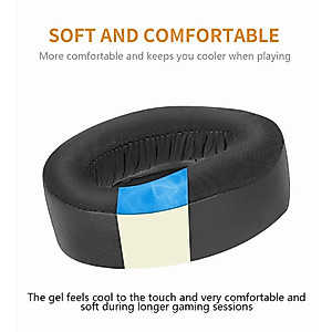 Pulse 3D Replacement Ear Pads Cooling Gel PS5 Headset Earpads, Upgrade Ear Cushions Cups Accessories Replacement for Sony Playstation 5/PS5/Pulse 3D Wireless Gaming Headset (Black)