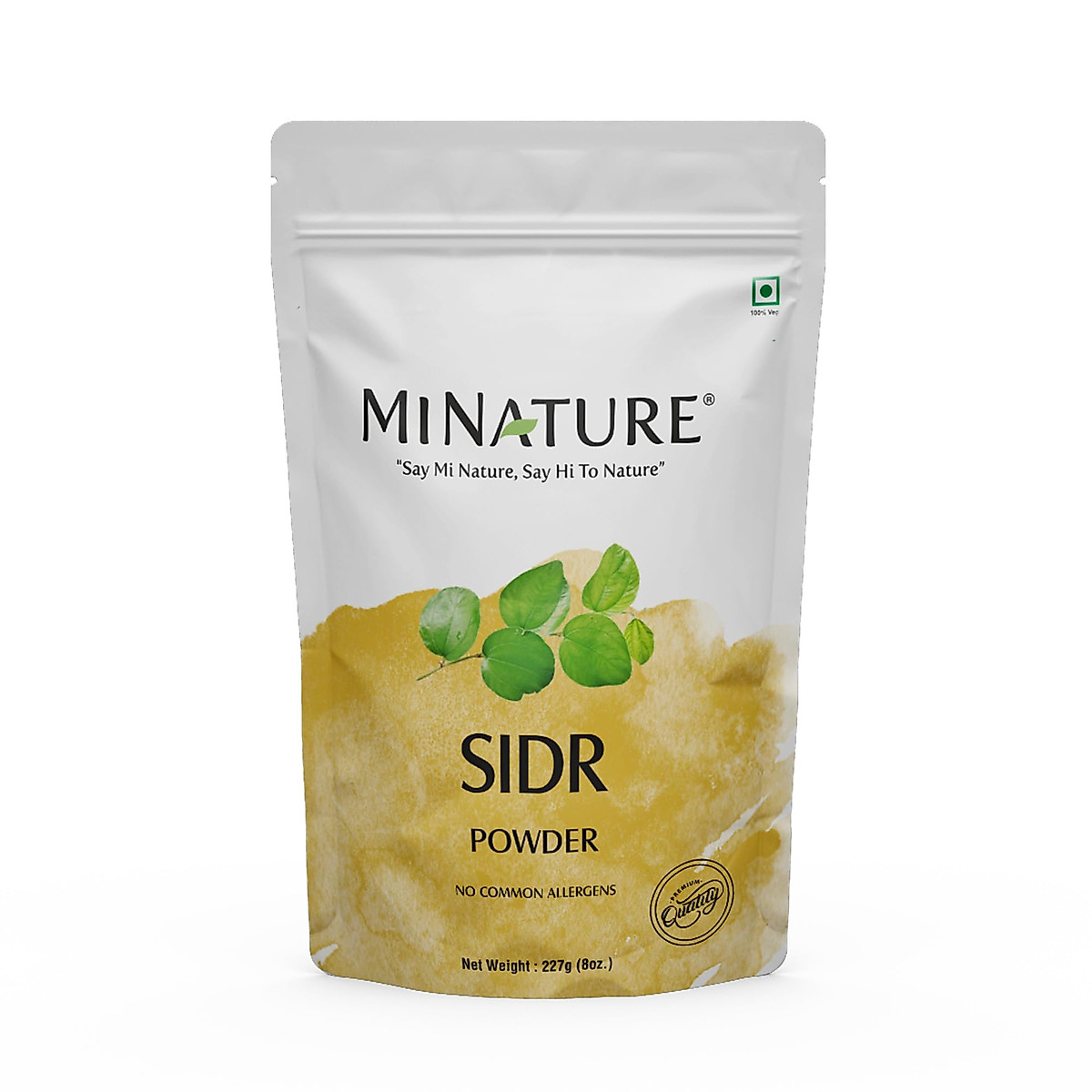 mi nature Sidr Powder, 227g (8oz, 0.5 lb) | Natural Hair Conditioner and Cleanser with Mucilages and Saponins for All Hair Types