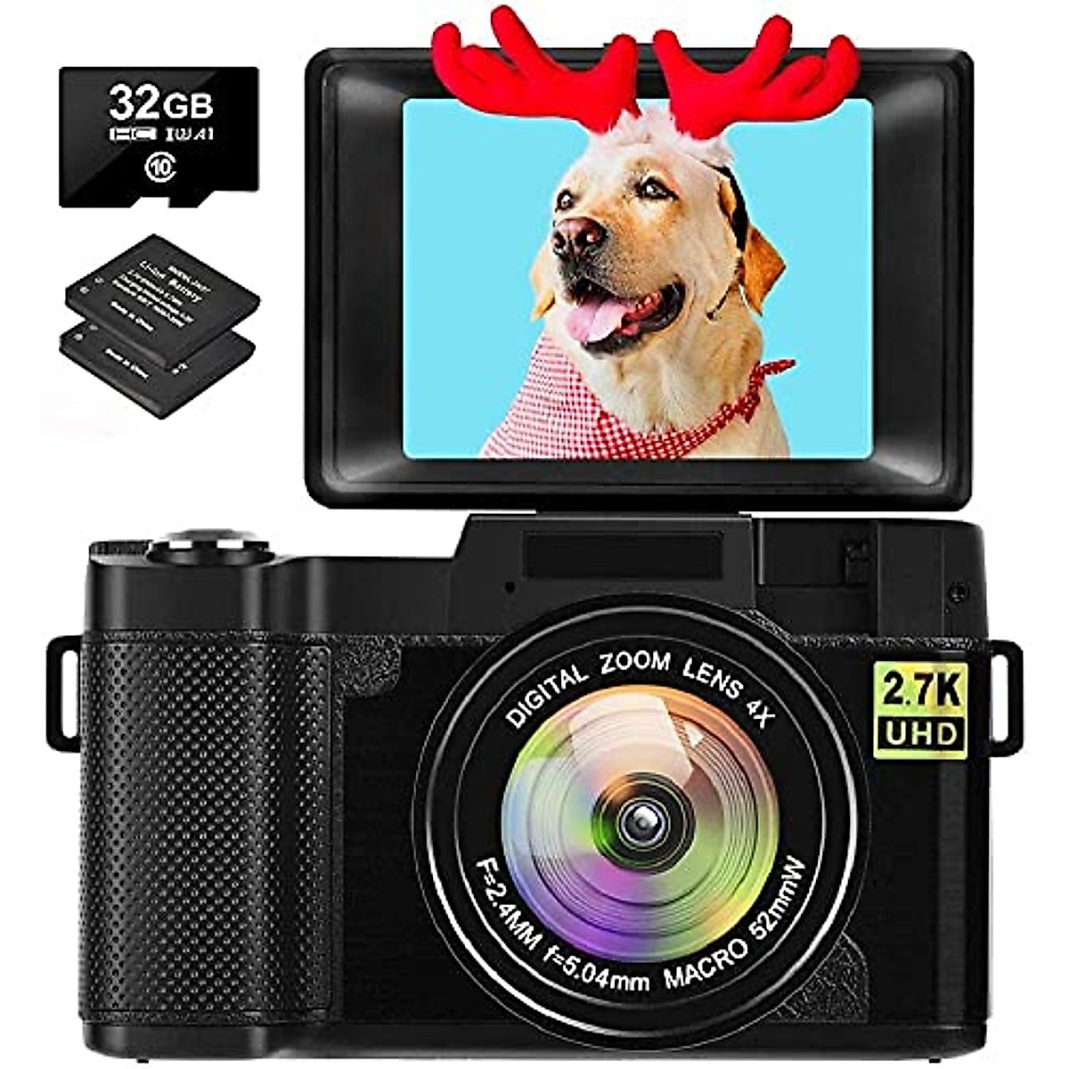 Keculbo 2.7K Camera Digital Camera 30 MP Vlogging Camera (G06B)