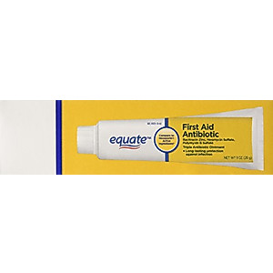 Equate Triple Antibiotic First Aid Ointment, 1 Ounce (Pack of 2) (Compare to Neosporin Active Ingredients) Twin Pack