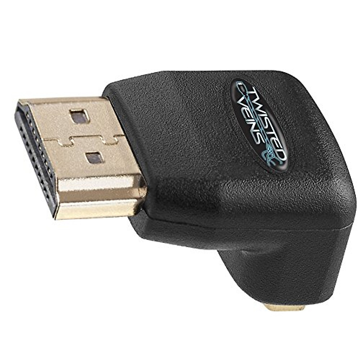 Twisted Veins HDMI 90 & 270 Degree, 4-Pack, Right Angle Adapters/Connectors, Supports HDMI 2.0b 4K 60hz HDR