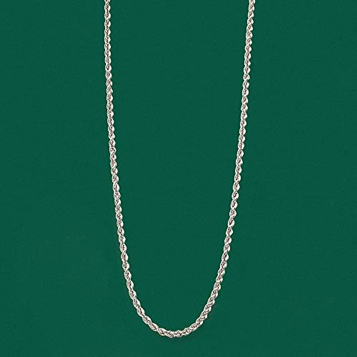 Ross-Simons 2mm Sterling Silver Rope-Chain Necklace. 24 inches