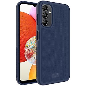 TUDIA LinnGrip Compatible with Samsung Galaxy A14 4G / 5G Case, [Enhanced Grip] Ultra Slim Matte TPU Shockproof Anti-Slip Protective Phone Case Cover (Indigo Blue)