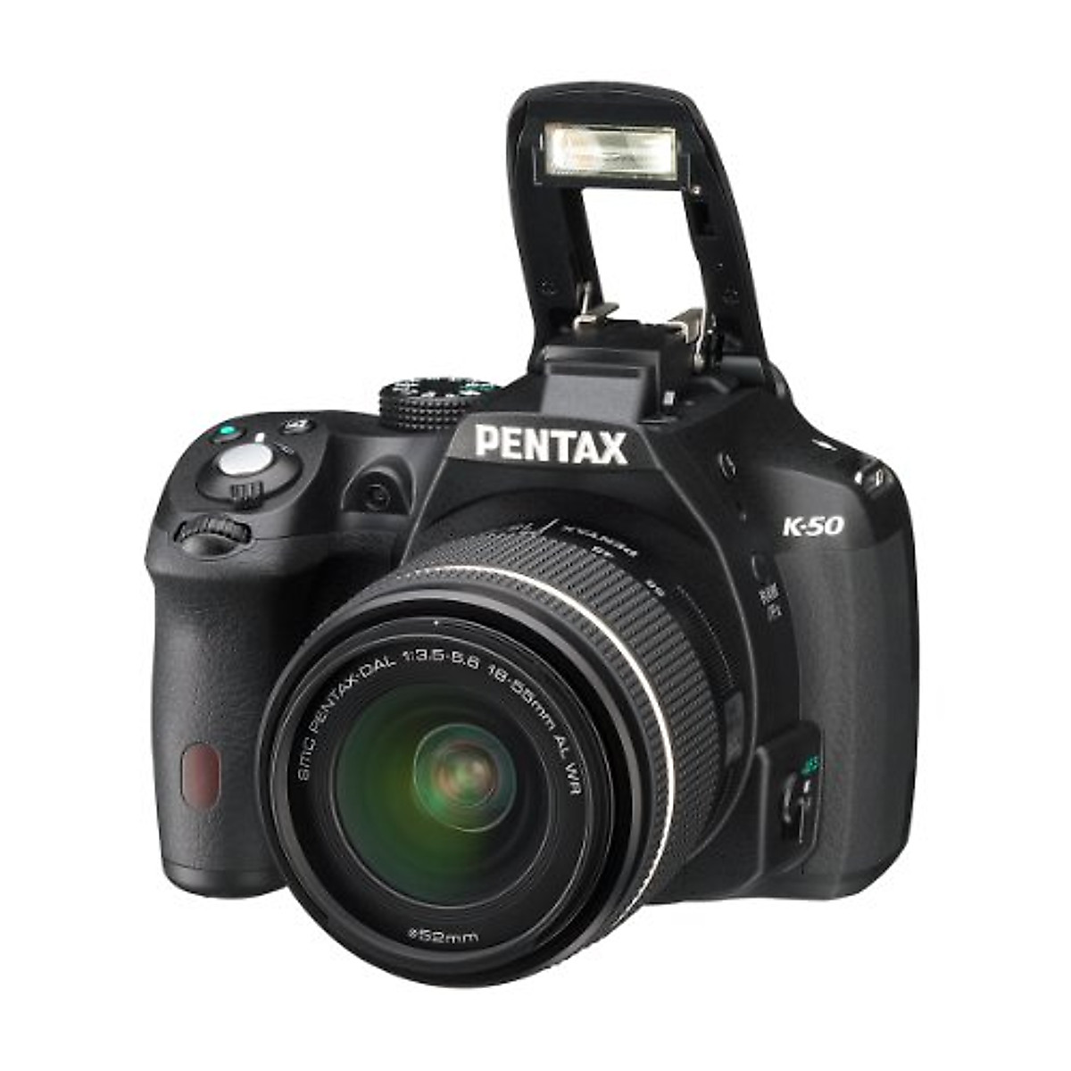 Pentax K-50 16MP Digital SLR Camera Kit with DA L 18-55mm WR f3.5-5.6 and 50-200mm WR Lenses (Black)