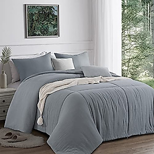 HOMBYS Oversized Muslin Blanket 10x10 Feet, 100% Cotton Extra Large Soft Throw Blankets for Couch Bed, 120x120 in All Season Soft Lightweight Pre-Washed Blanket,Grey