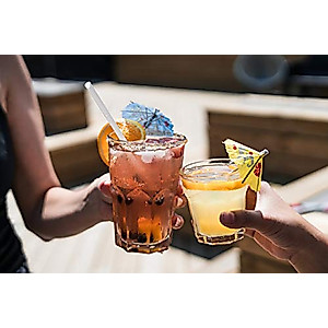 KingSeal Umbrella Parasol Cocktail Picks, Cupcake Toppers, 4 Inch, Assorted Colors - 1 pack of 144 each