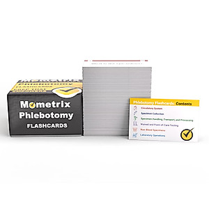 Phlebotomy Study Cards 2023-2024: Phlebotomy Exam Review and Training with Practice Test Questions [Full Color Cards]
