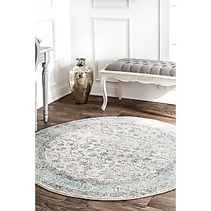 nuLOOM Rio Transitional Farmhouse Area Rug, 10' x 14', Aqua