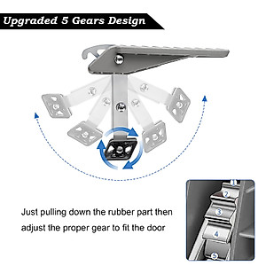 COWVIE Foldable Car Door Step Stand Pedal - Access to Vehicle's Roof Both Feet Wider Stand Pedal for Most SUV Truck Jeep, Max Load 400 Lbs