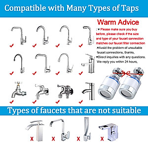 PZLobiet Water Purification Unit - Chlorine Reduction, Made of ABS and Stainless Steel, Easy to Clean, 99.9% Lead, Calcium, Rust, Iron, Heavy Metals and Sediments Removal