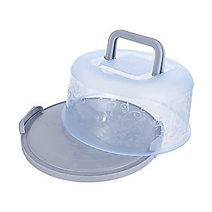 HEMOTON 1 PC Box Portable Cake Box Angel Food Cake Pan Cupcake Dome Lid Portable Cake Container Fruit Containers Plastic Storage Box Plastic Container Birthday Cake Box Plate Cover