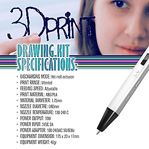 MYNT3D Professional Printing 3D Pen with OLED Display