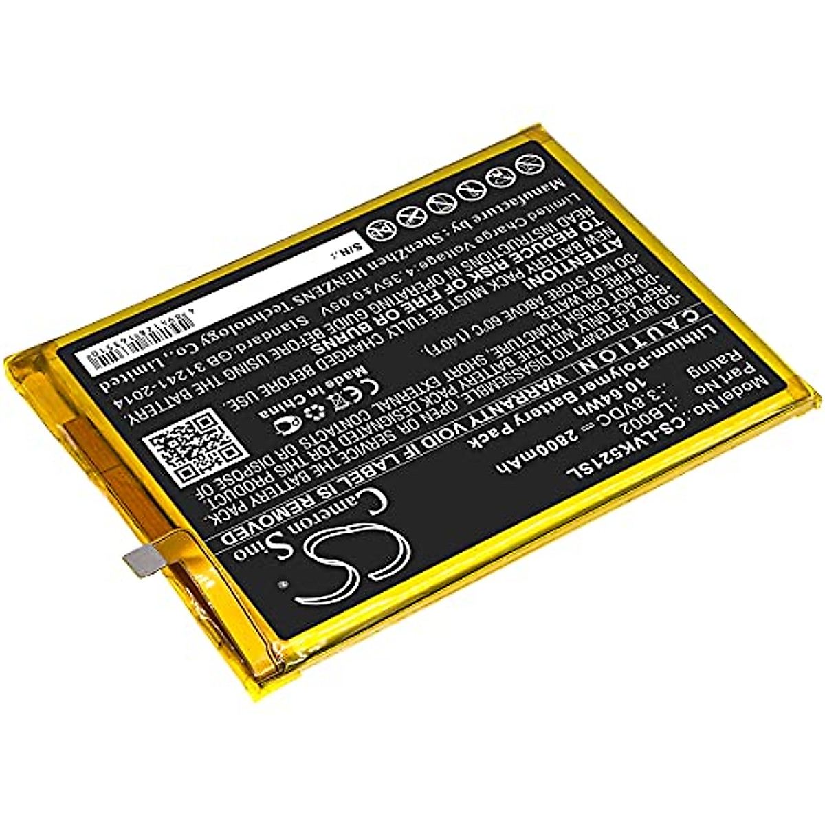 FYIOGXG Replacment Battery for K520, K520T Pro, PABX0000CN, PABX0001CN, PABX0002CN, PABX0003CN, S5 2800mAh / 10.64Wh