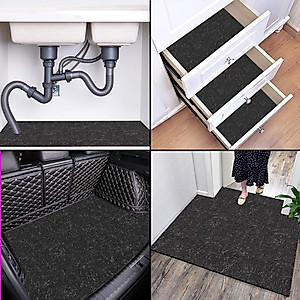 Under The Sink Mat (36" x 24") Premium Shelf Liner, Cabinet Mat – Absorbent/Waterproof – Protects Cabinets,Kitchen Tray Drip,Cabinet Liner (24''*36")