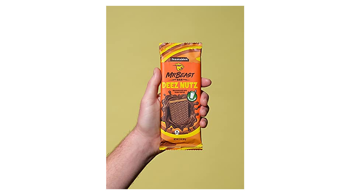 Feastables MrBeast Milk Chocolate - Deez Nuts Flavor