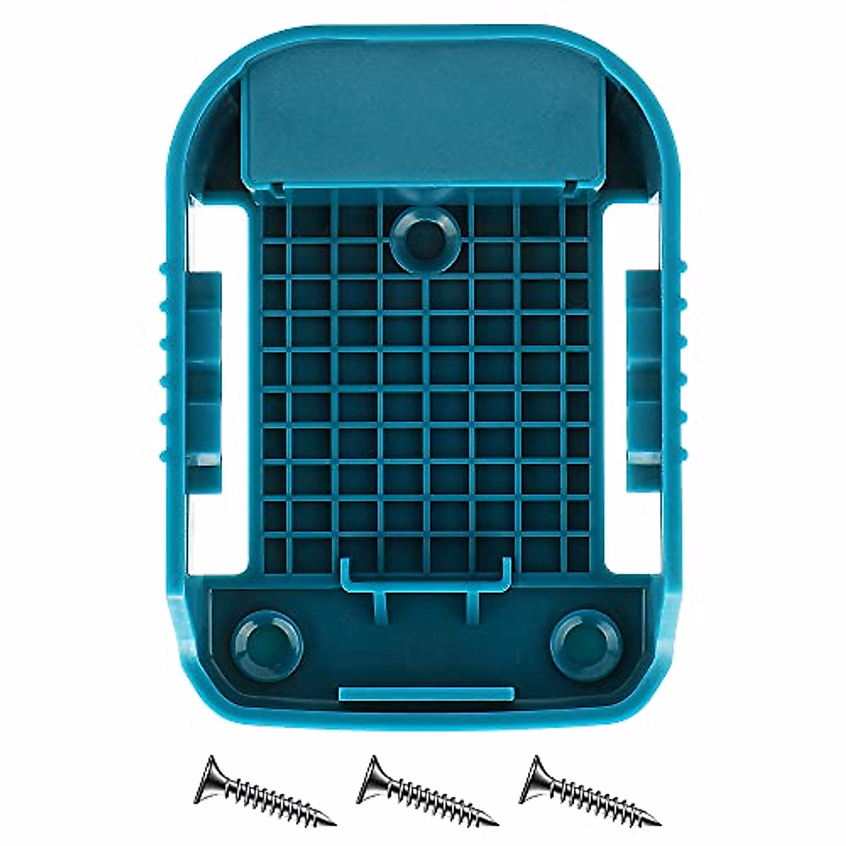 ZLWAWAOL 8 Pack Battery Holder Wall Mount Battery Storage Rack Compatible with Makita/Bosch 18V Lithium Ion Tool Battery BL1860 BL1850 BAT609,（8-Pack Case Blue）