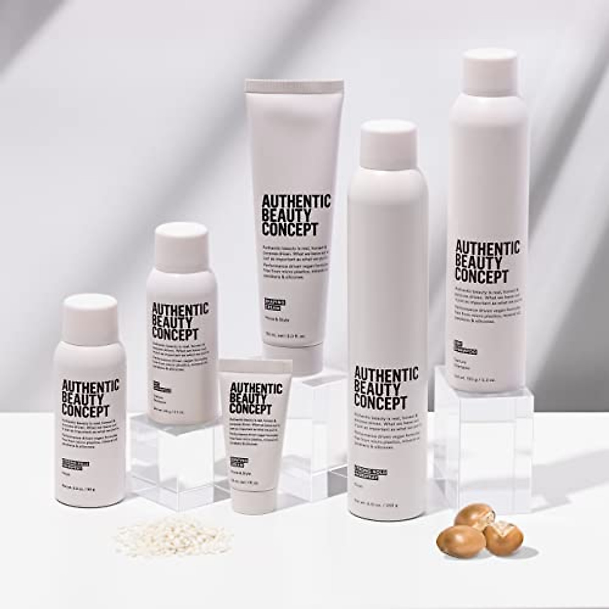 Authentic Beauty Concept Strong Hold Hairspray | Long-Lasting Control & Shiny Finish | Fast-Drying Formula | Heat Protection | All Hair Types | 9.10 oz.